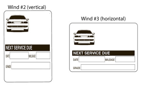 Oil Change Reminder Labels and Printers