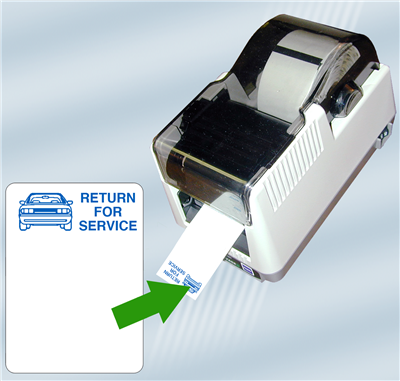 Oil Change Reminder Labels and Printers