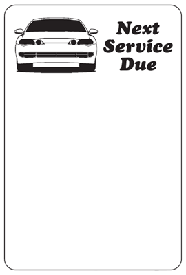 Oil Change Reminder Labels and Printers