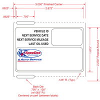 Oil Change Reminder Labels and Printers